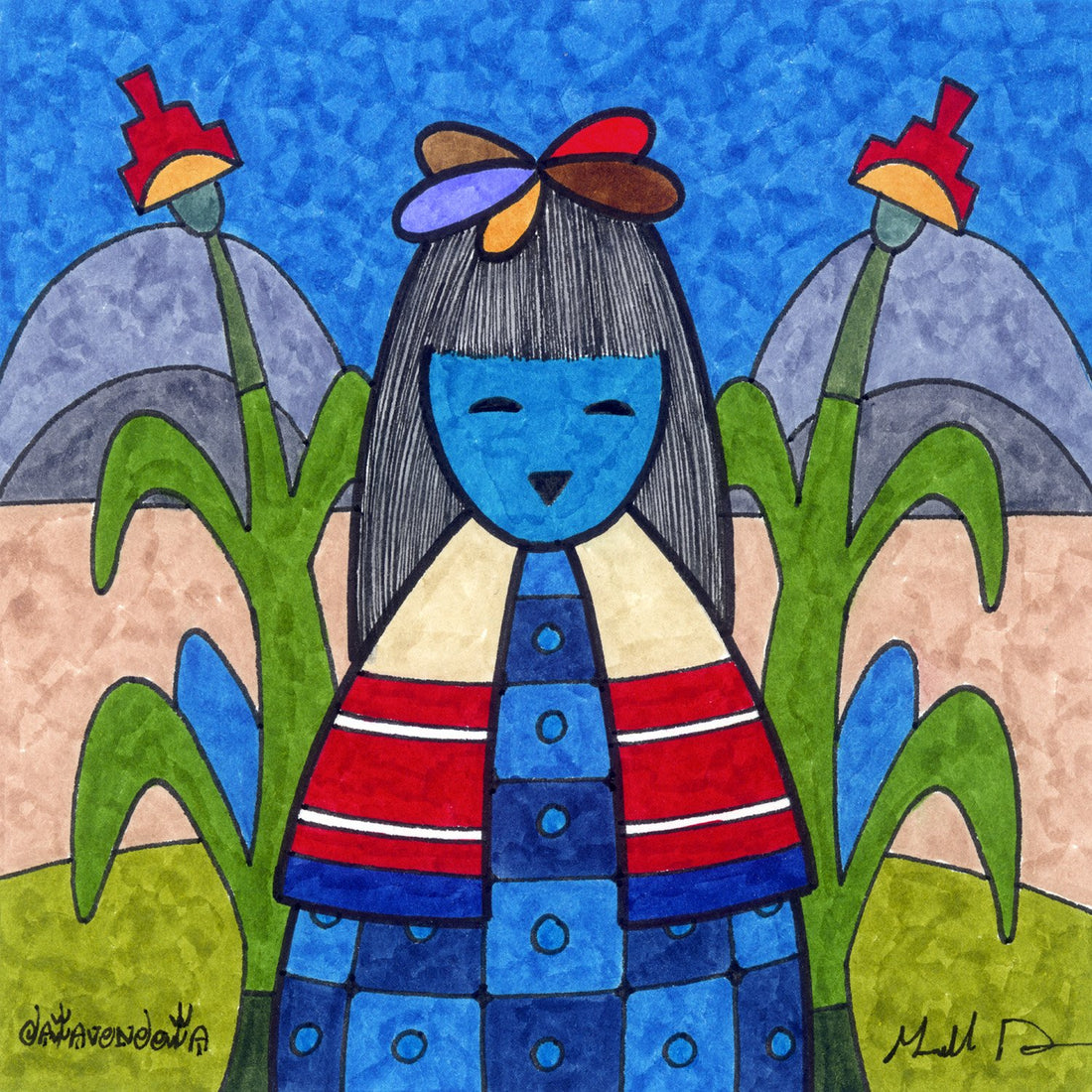 Corn Maiden - Canvas Print – Native-Seeds-Search