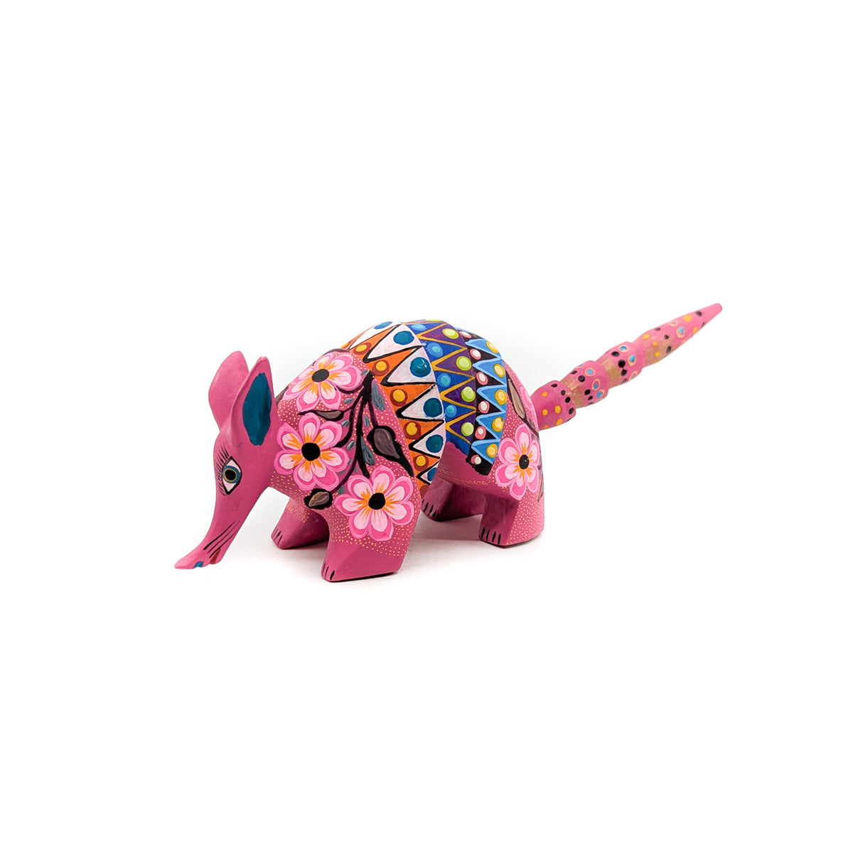 Pretty Pink Armadillo with Flowers and Spots – Native-Seeds-Search