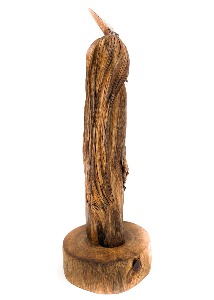 Blue Corn Maiden Sculpture with Hummingbird – Native-Seeds-Search