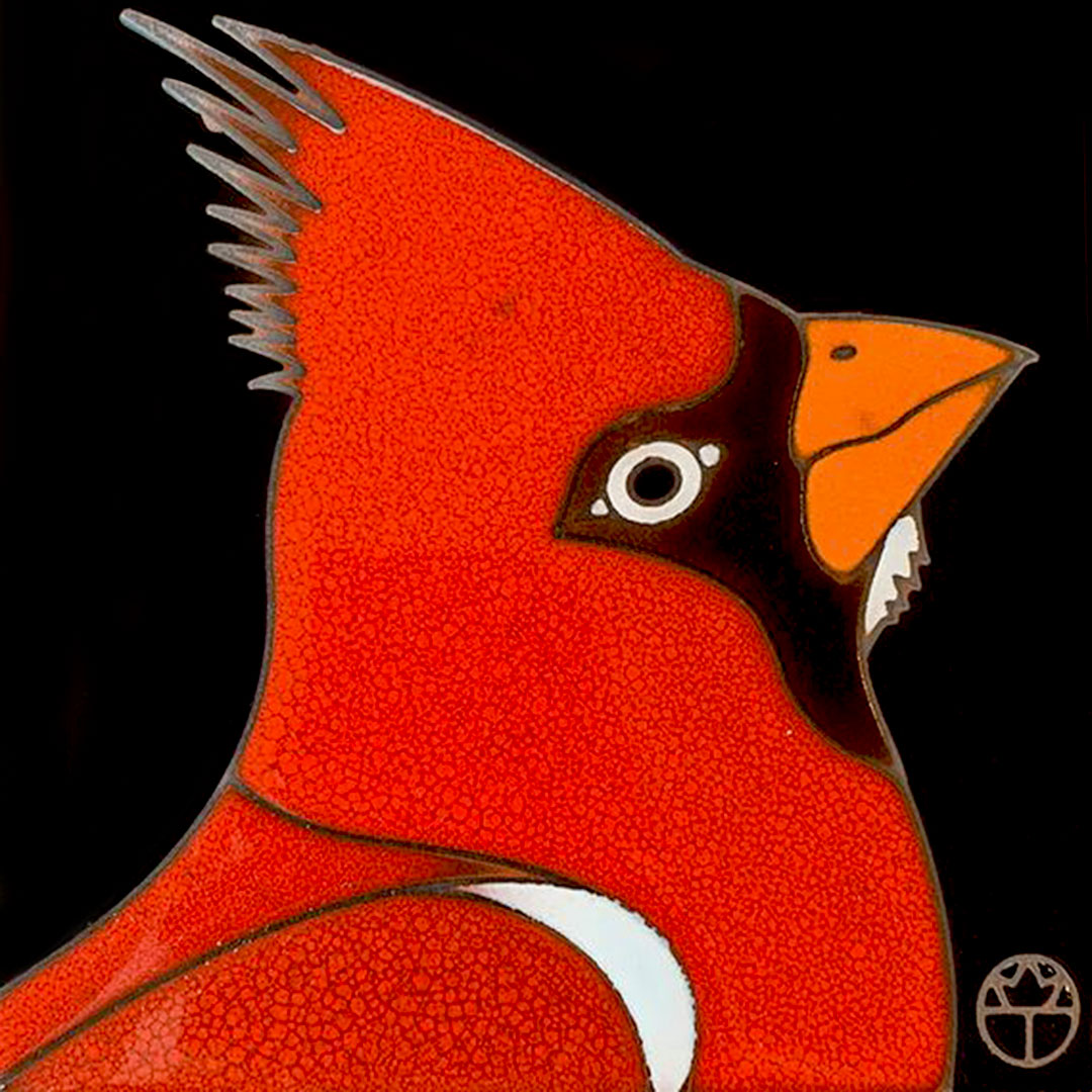 Wil Taylor Ceramic Tile - Cardinal – Native-Seeds-Search